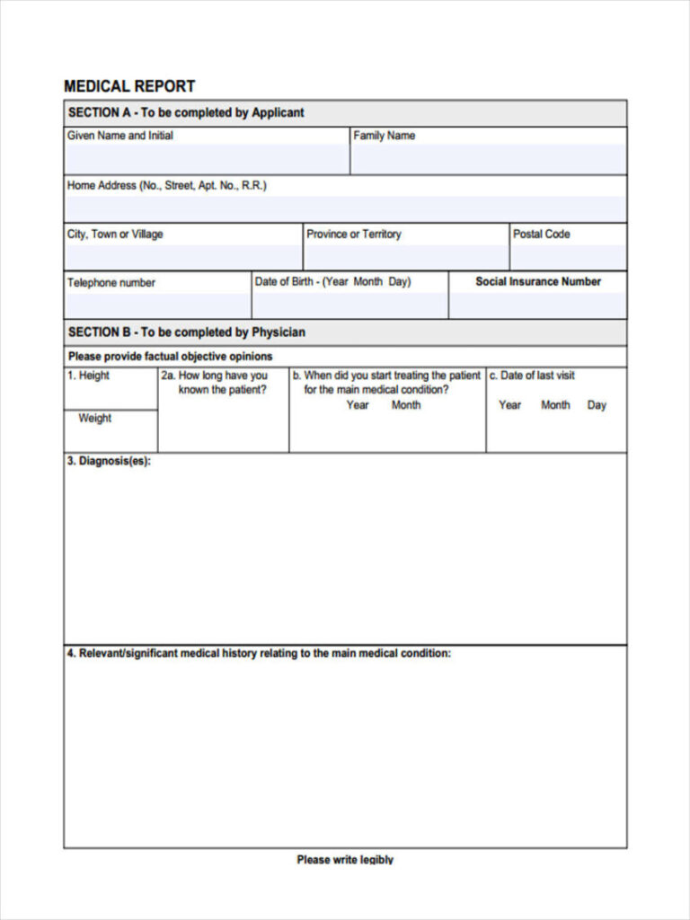 Medical Report Cover Page Template