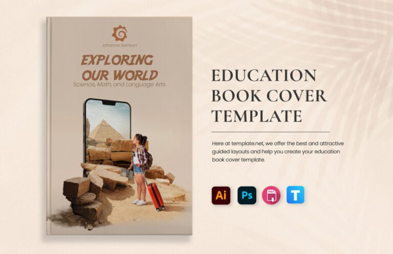 Education Book Cover Design Template
