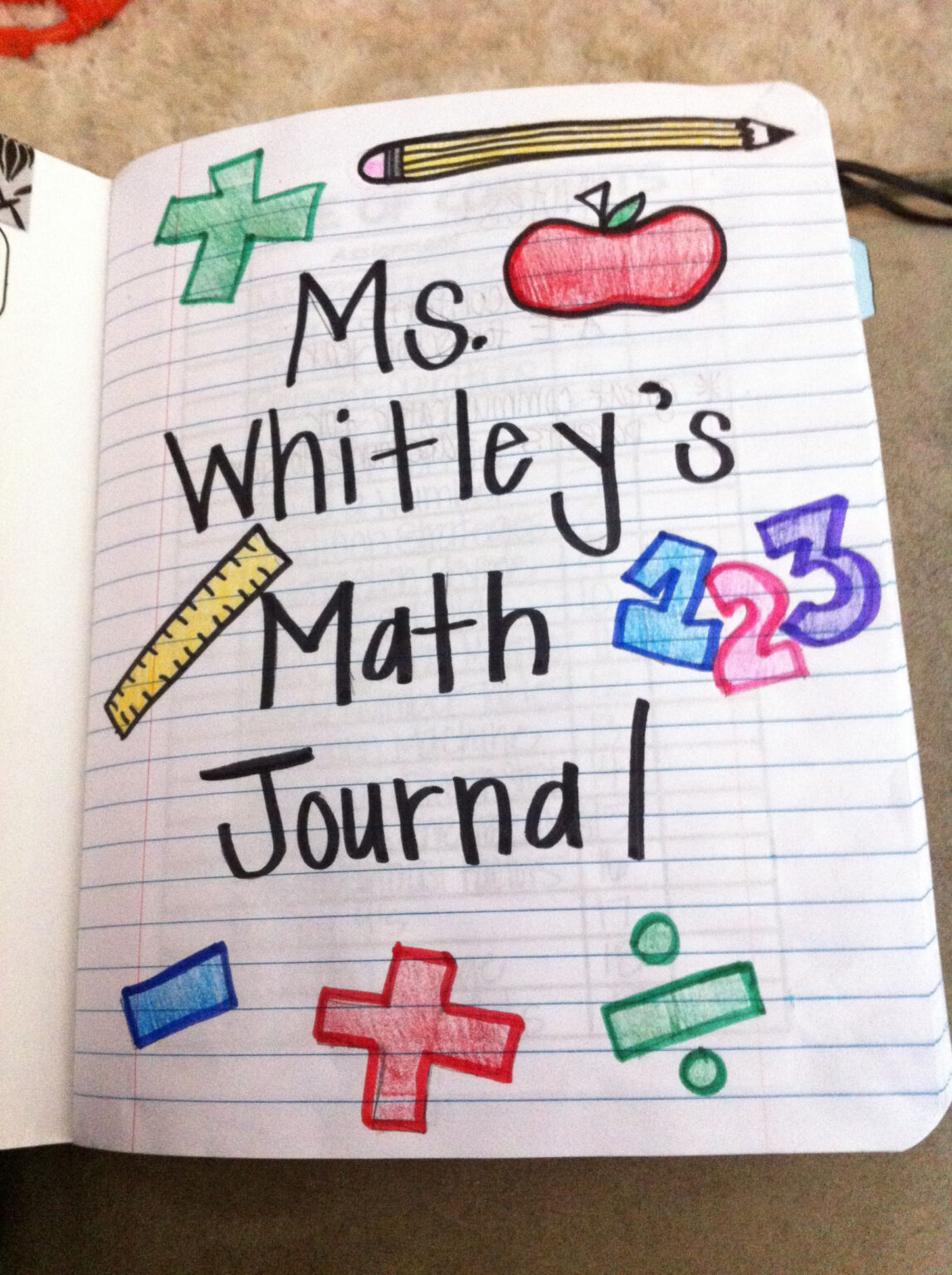 Learning Journal Front Cover Template