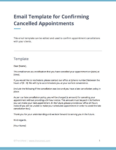 Course Cancellation Policy Template