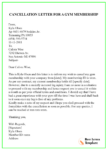 Class Cancellation Notice Template
