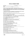Beauty Treatment Consent Form Template