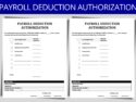 Employee Payroll Deduction Form Template